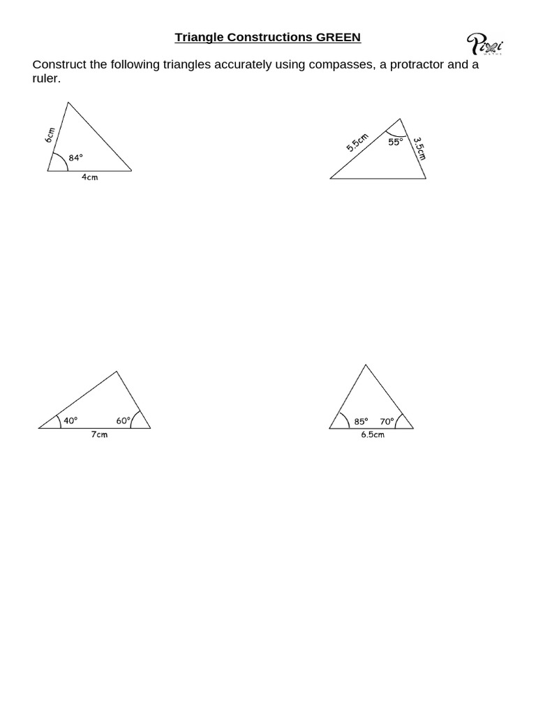 Constructing Triangles RAG | PDF | Triangle | Elementary Geometry
