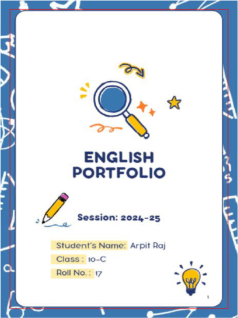 English Portfolio | PDF