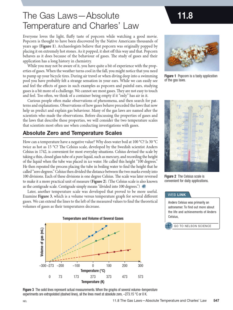 Textbook About Charles Law | PDF | Temperature | Celsius