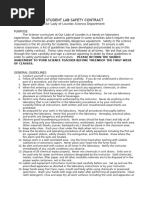 Flinn Scientific LAB Safety Contract | PDF | Laboratories | Ac Power ...