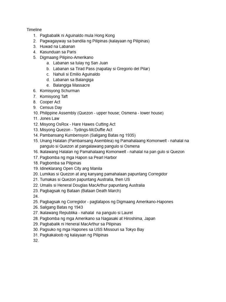 AP Timeline | PDF