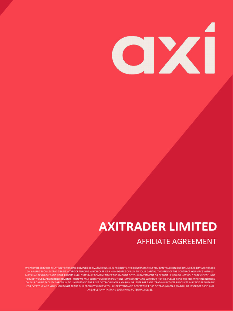 Axi Affiliate Agreement | PDF | Contract For Difference | Derivative (Finance)