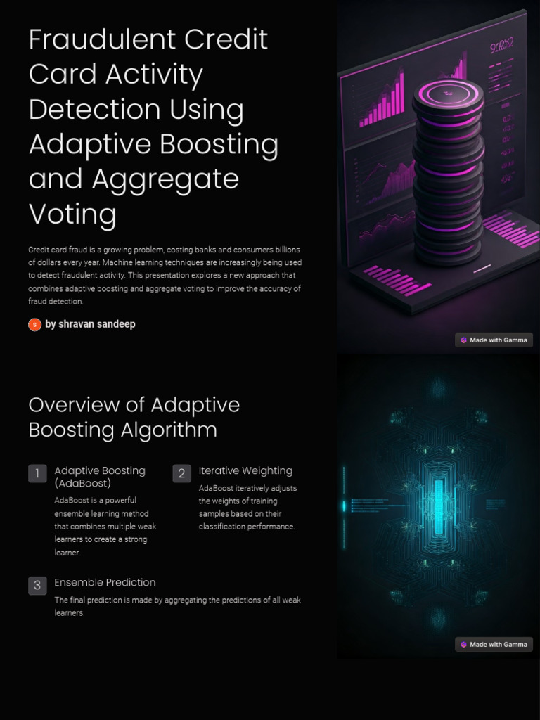 Fraudulent Credit Card Activity Detection Using Adaptive Boosting and Aggregate Voting | PDF ...