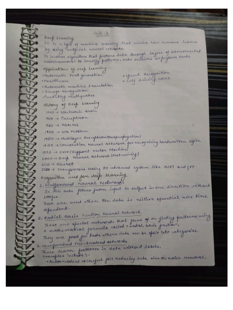 DL Unit 1,2,3&5 | PDF