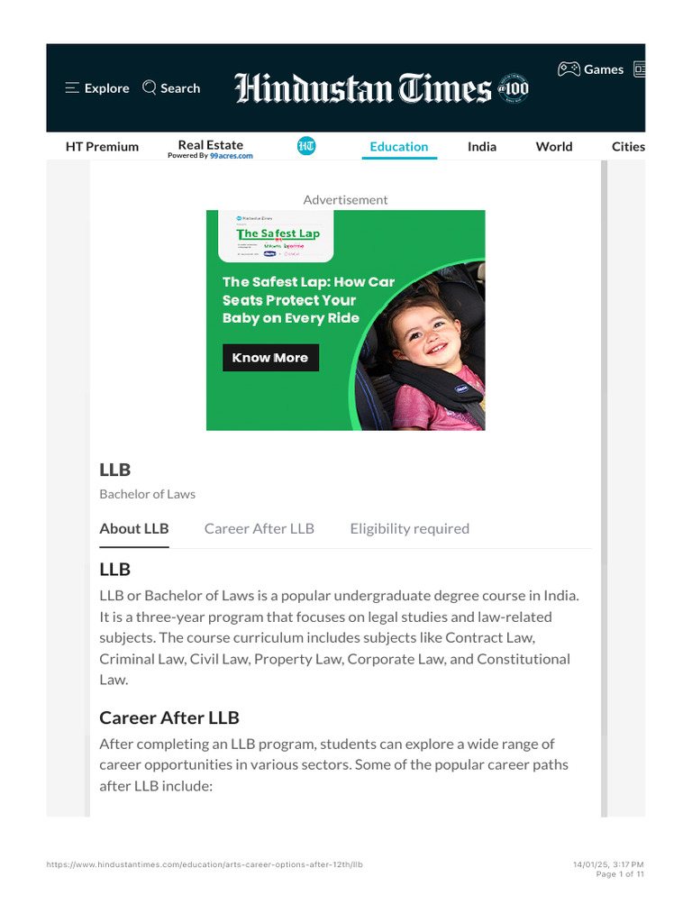 LLB Course - Get The Complete Information About LLB Along With ...