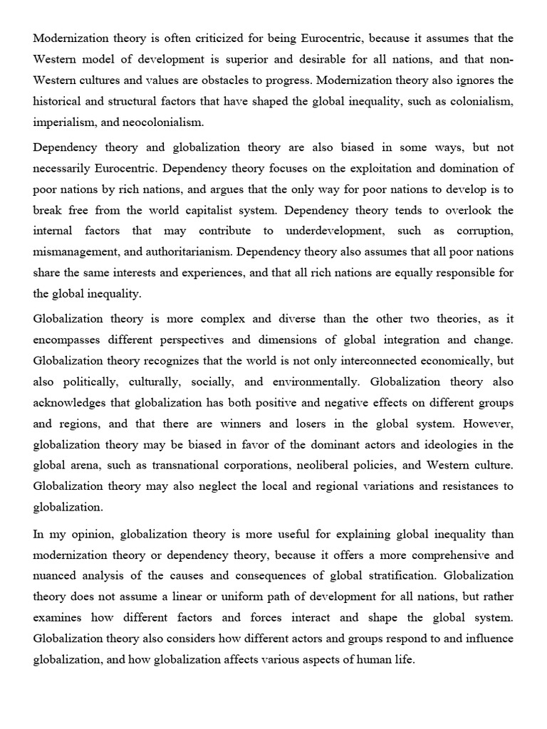 SOC1502-01-written-assignment-unit-5 | PDF | Globalization | Human Migration