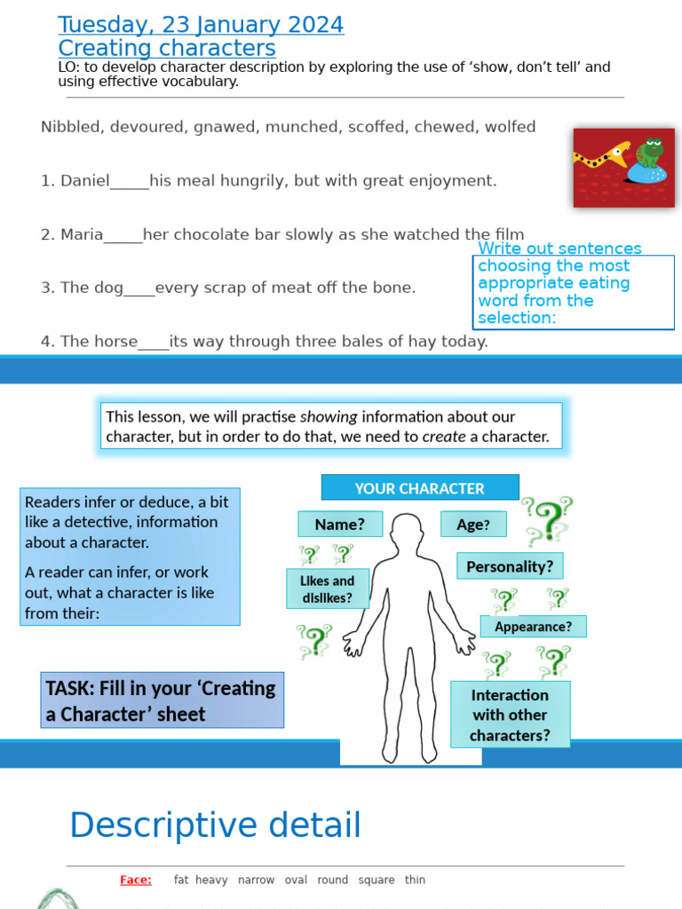 11 Creating Character | PDF