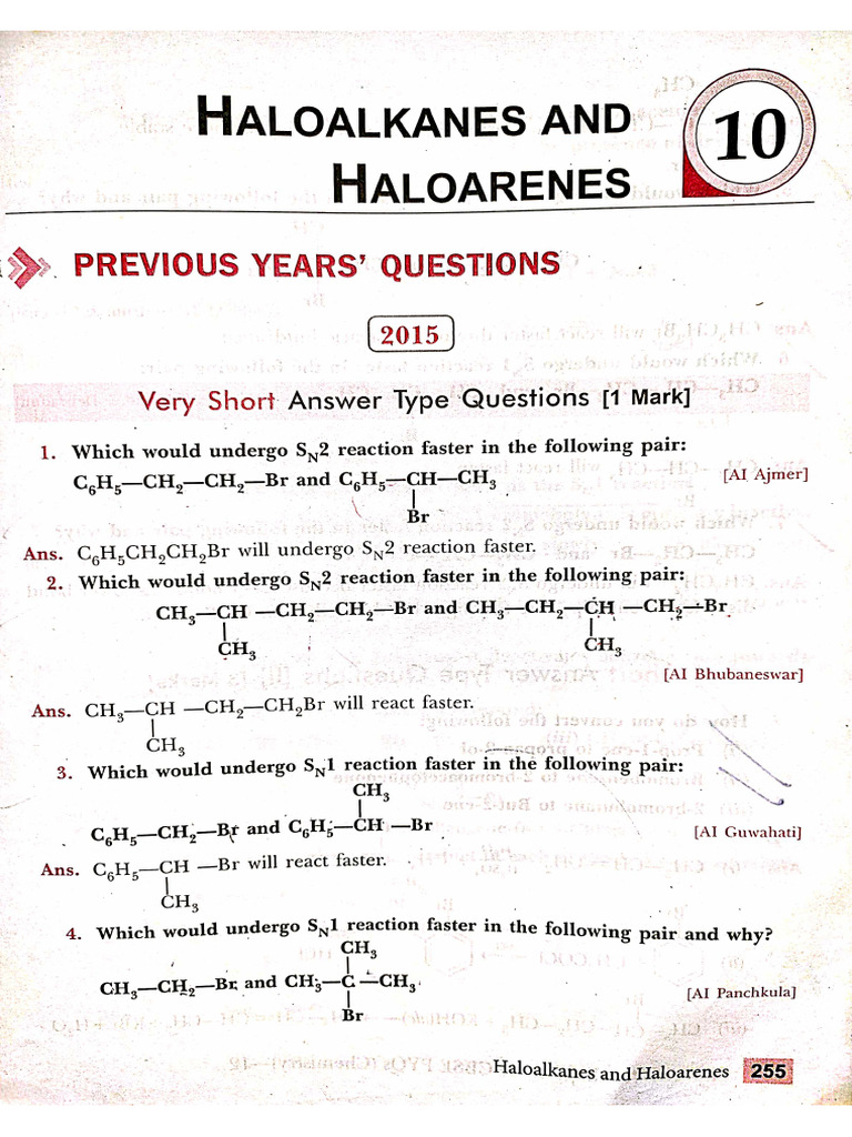 Revision@Haloalkanes&Haloarenes | PDF