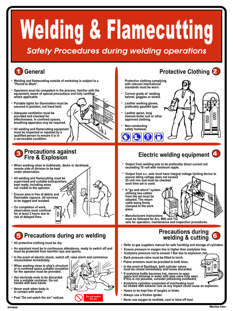 Welding and Flamecutting Safety Guide | PDF | Welding | Construction