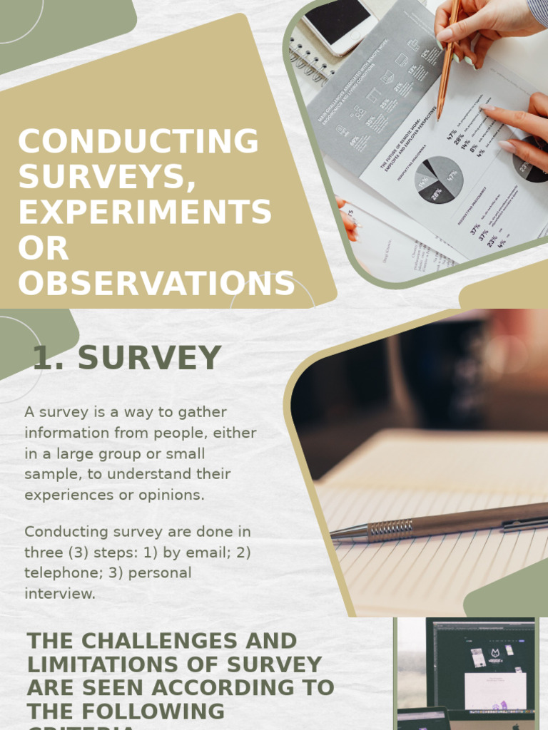 Q2 - WEEK 5 - Conducting Surveys, Experiments or Observations | PDF ...