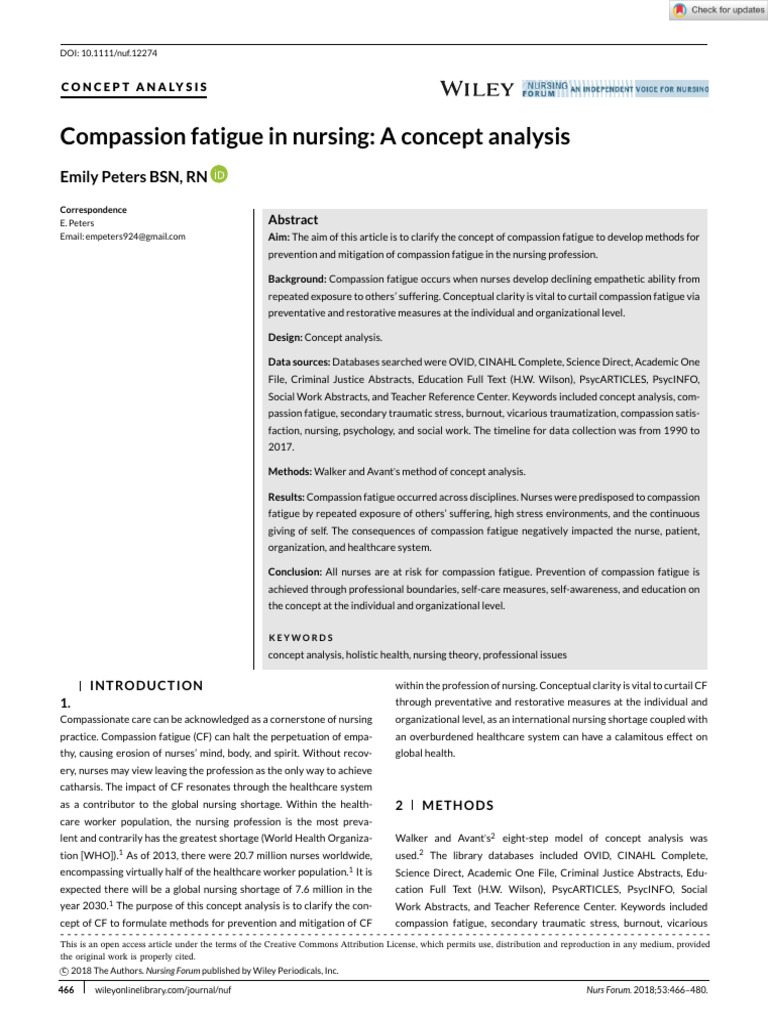 Compassion Fatigue 4 | PDF | Psychological Trauma | Empathy