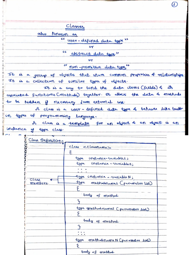 Chapter 2- Classes and Objects | PDF Chapter 2- Classes and Objects | PDF