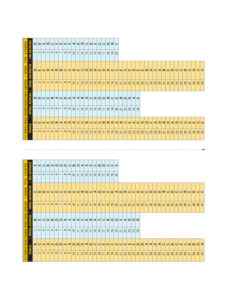 Armada Görev360 Tyt 1.deneme | PDF