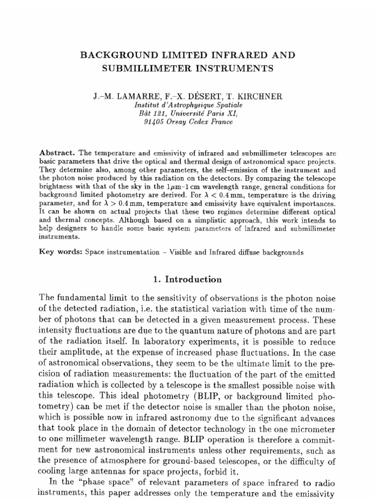Blip 1 | PDF | Infrared | Photon