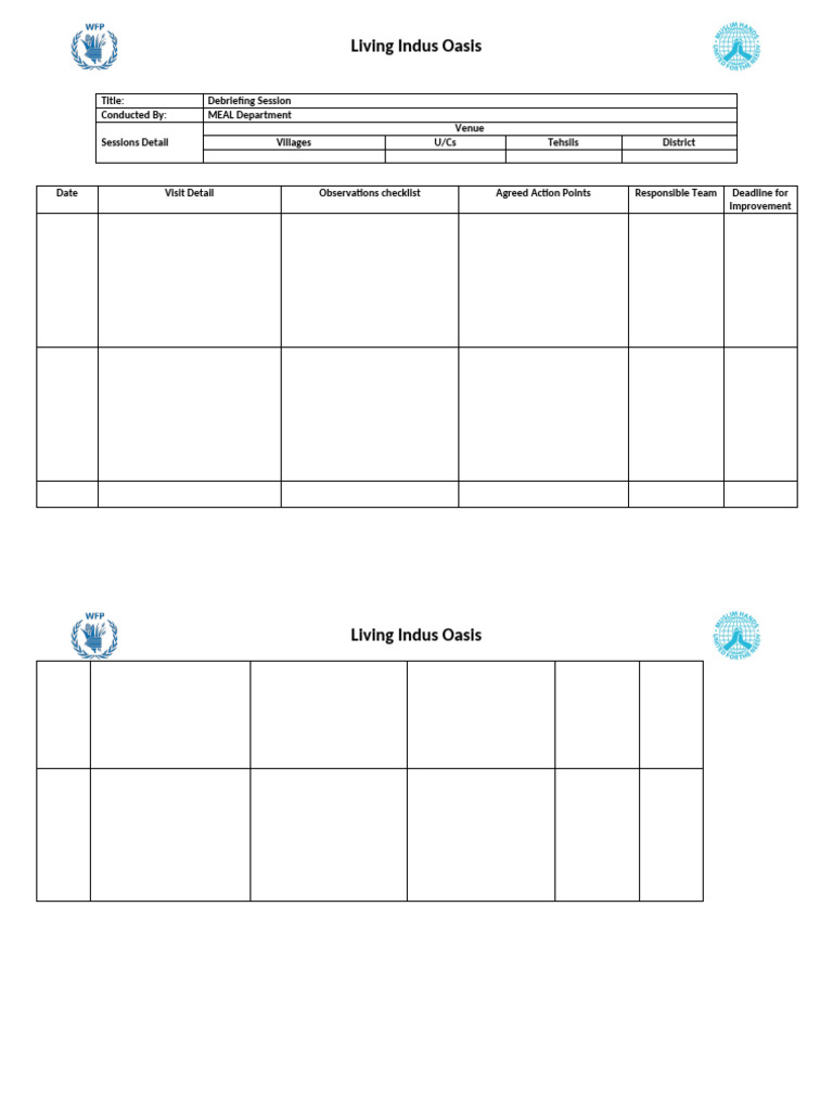 Debriefing Session Format | PDF