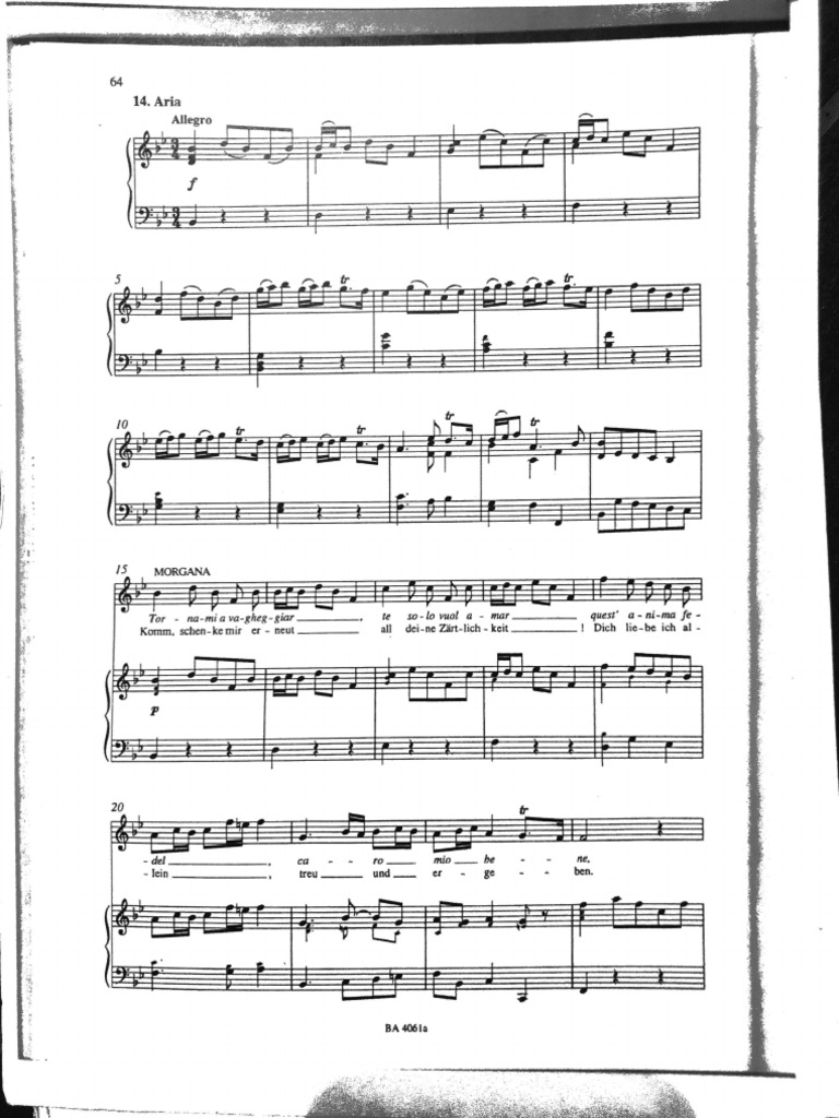 Tornami a vagghegiar piano | PDF