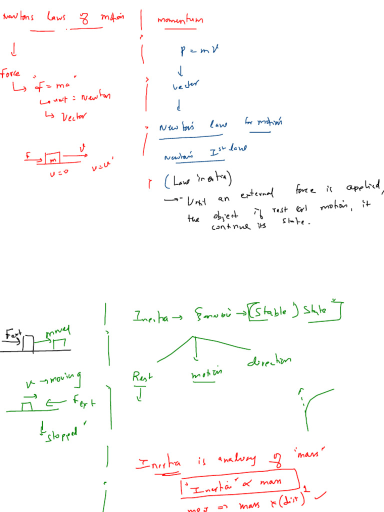 07-01-2025 - Newtons Laws of Motion - Free Body Diagram | PDF
