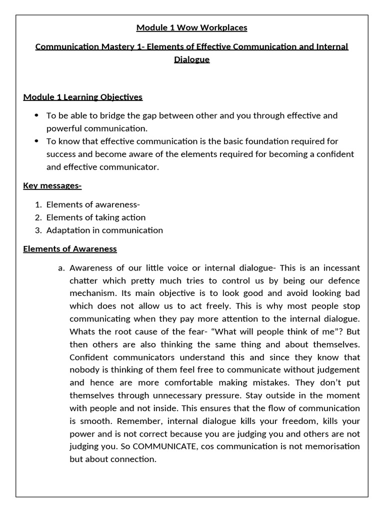 Mastering Effective Communication Skills | PDF | Communication ...