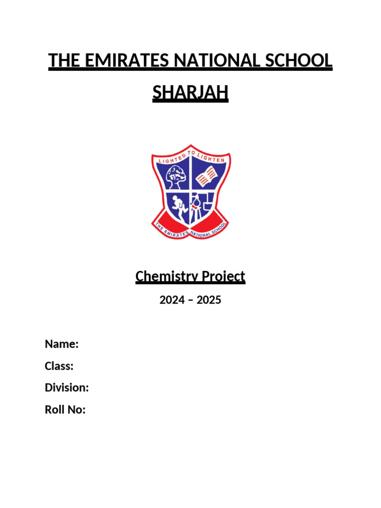 Student Chemistry Project Guide | PDF