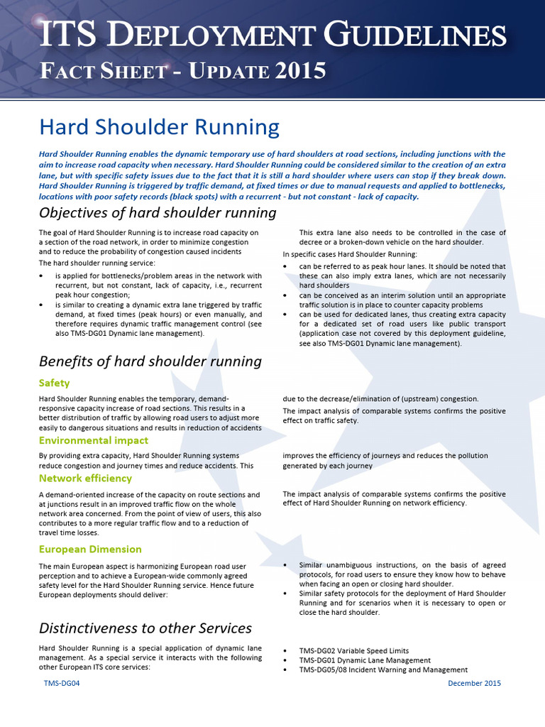 EIP+ DG Factsheet Update 2015 TMS-DG04 Final | PDF | Traffic | Transport