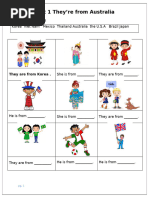 Where Are You From?: Activities & Worksheets For ESL | PDF | Career ...