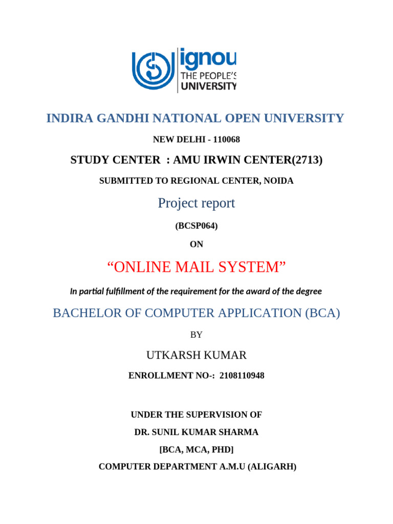 Indra Gandhi National Open University | PDF