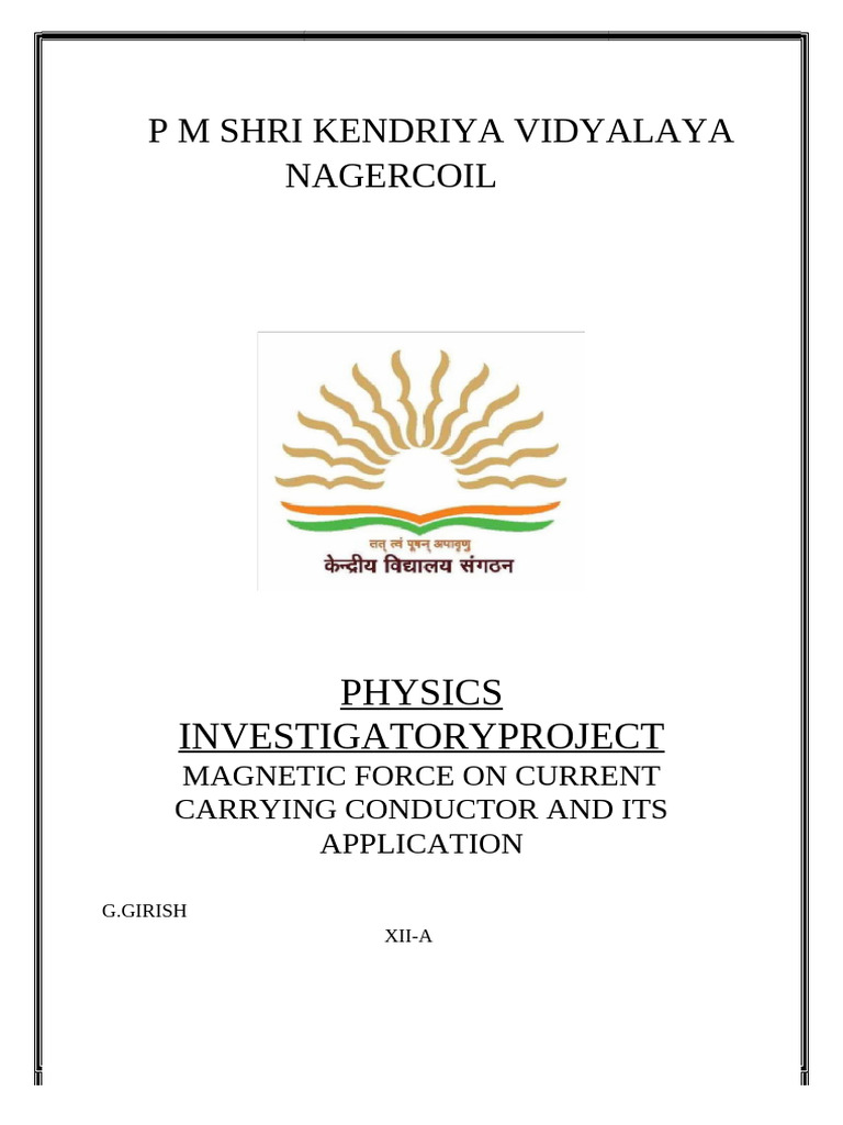 G 006 Magnetic Effect of Electric Current | PDF | Torque | Magnetic Field