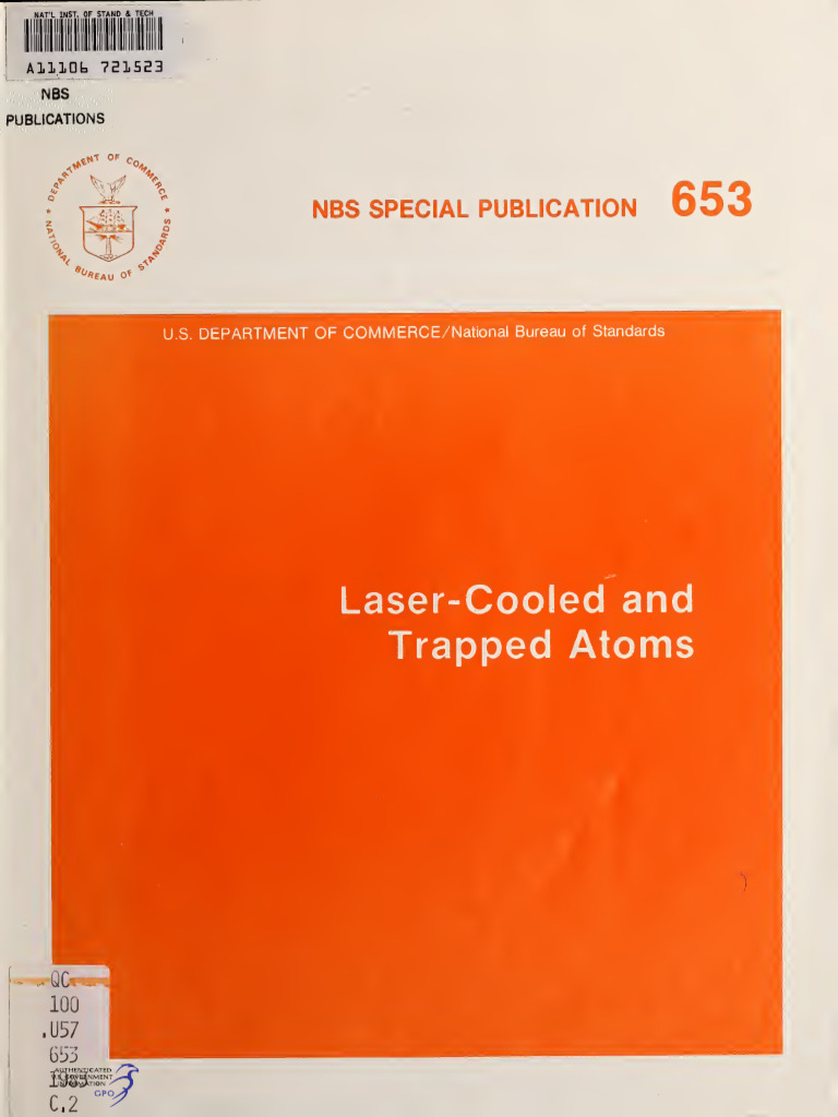 Laser-Cooled Atom Workshop | PDF | Laser | Atomic