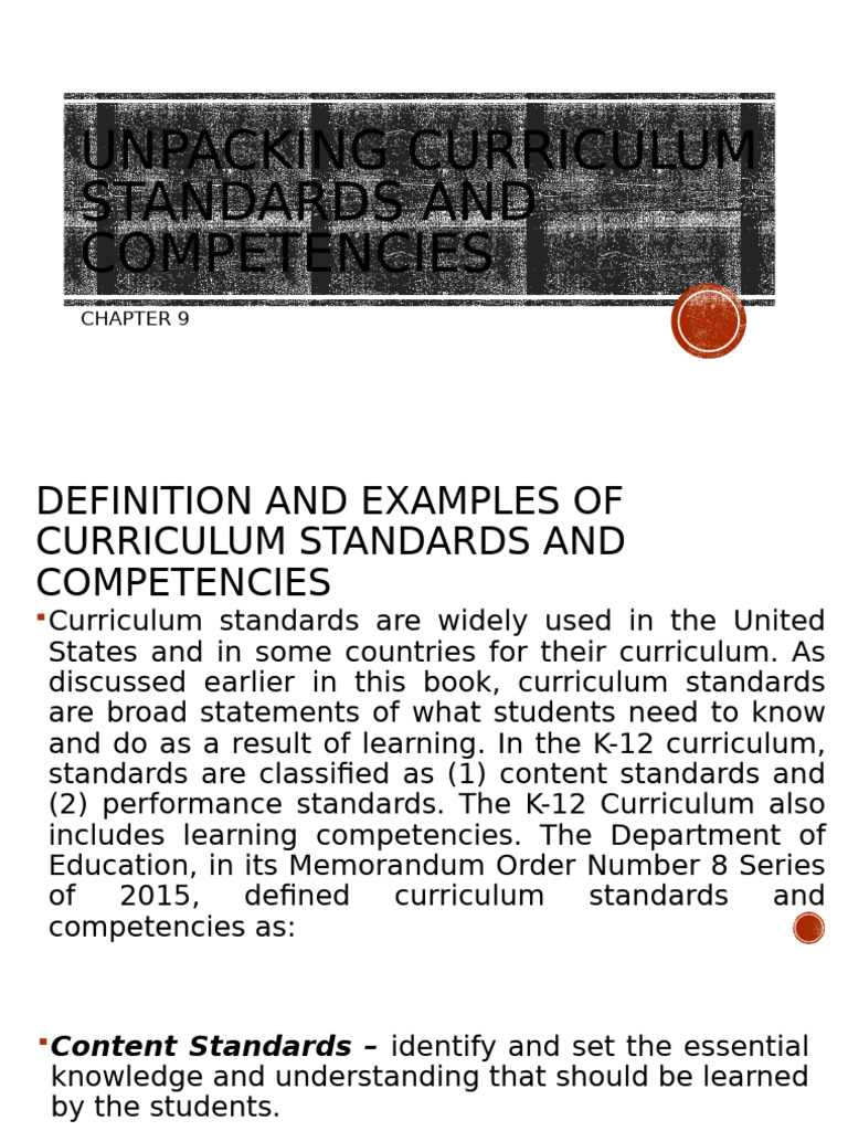 Assessment Report Chap9 | PDF | Curriculum | Learning