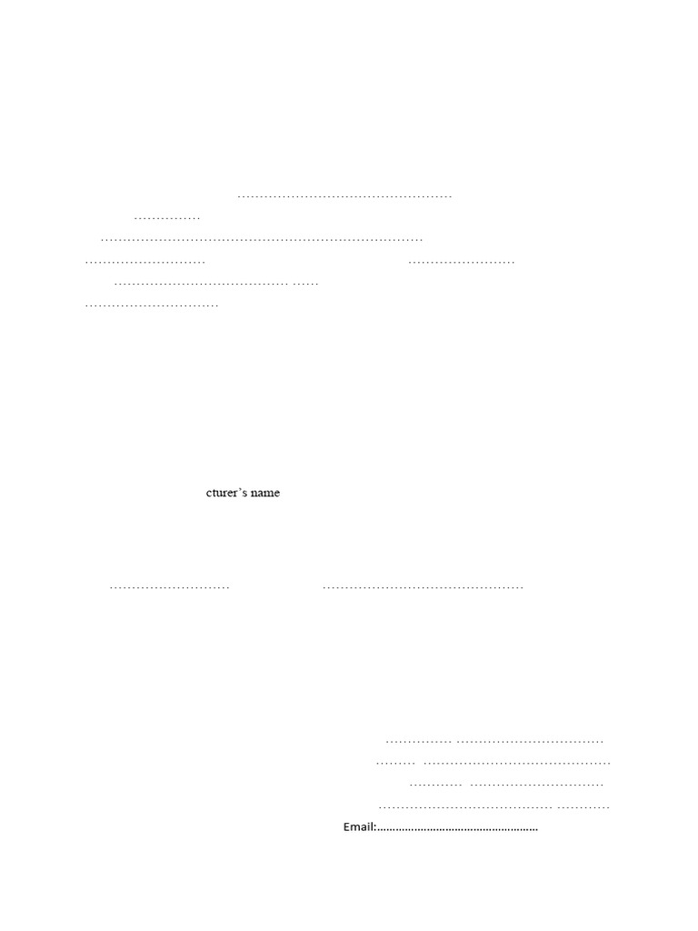 Decalration - FOR - DCR | PDF