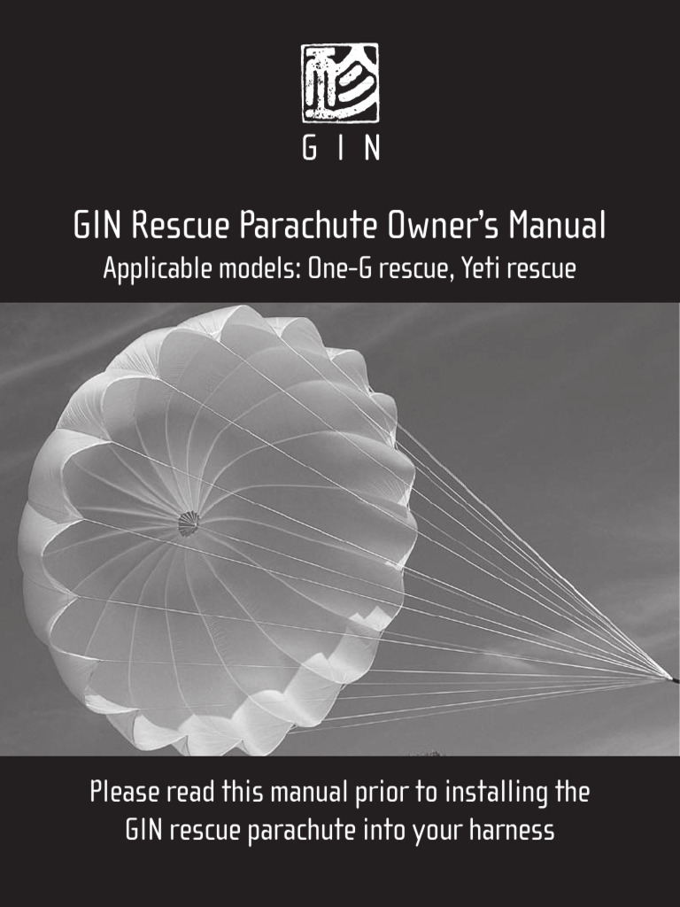 GIN Rescue Manual ENG | PDF | Parachute | Aviation
