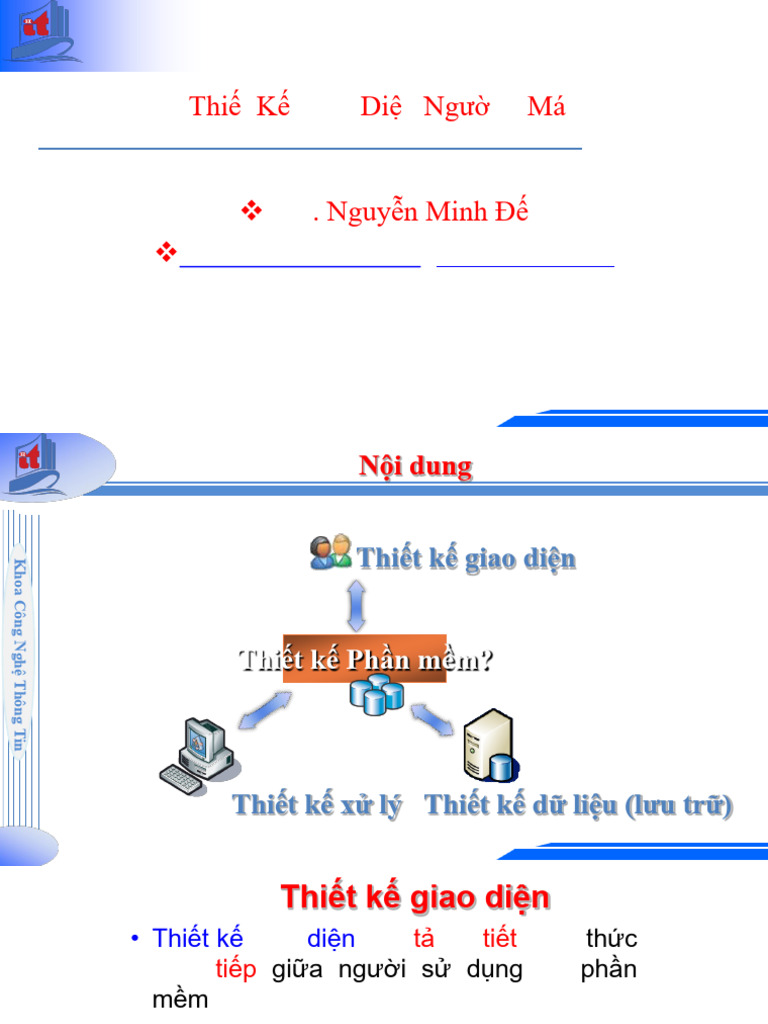 Thiet Ke Giao Dien Nguoi Va May | PDF
