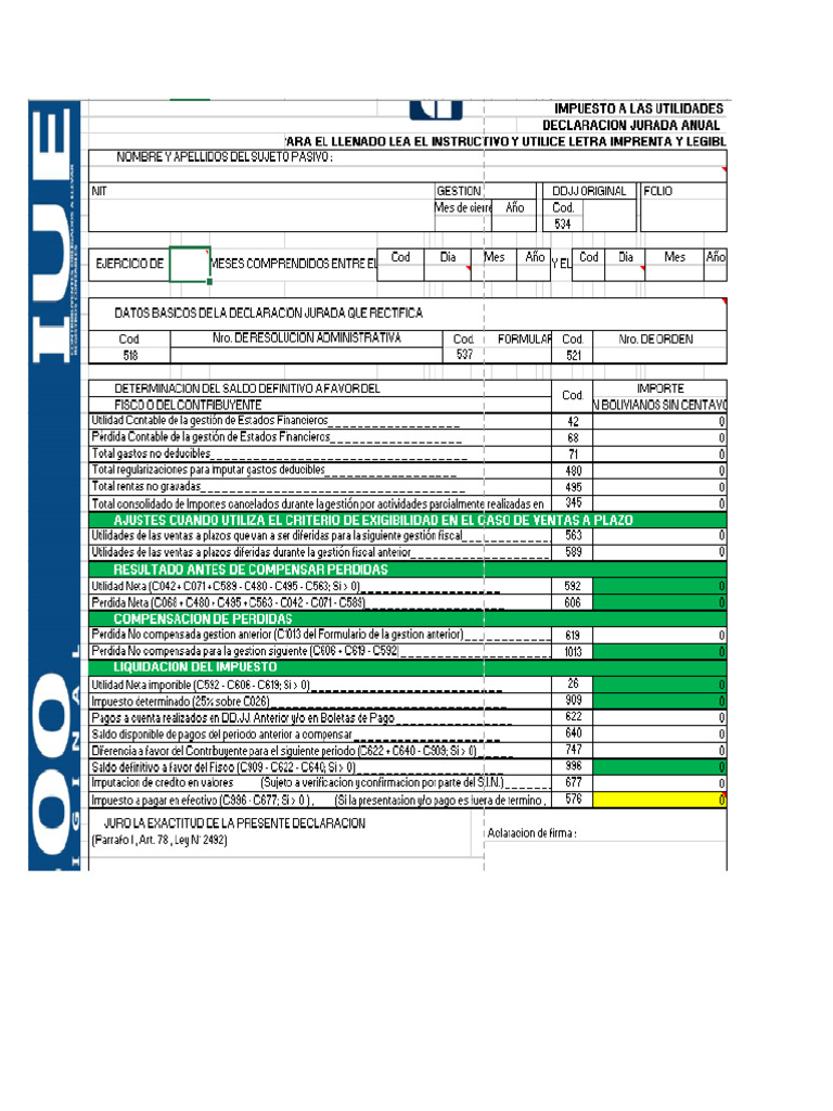 Formulario 500 | PDF