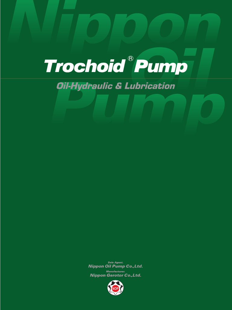 NOP Trochoid Pump Catalogue E | PDF