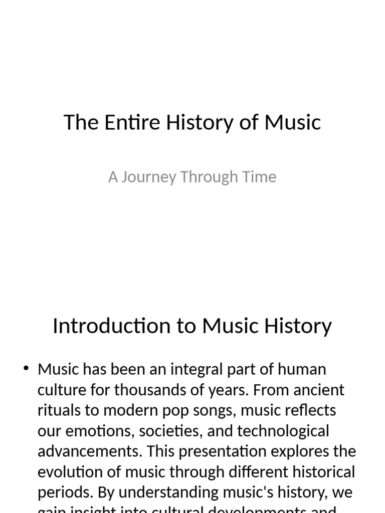 Evolution of Music Through History | PDF