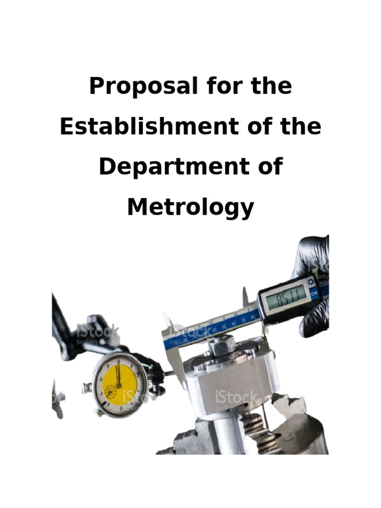 Establishment of A Department of Metrology | PDF | Metrology | Calibration
