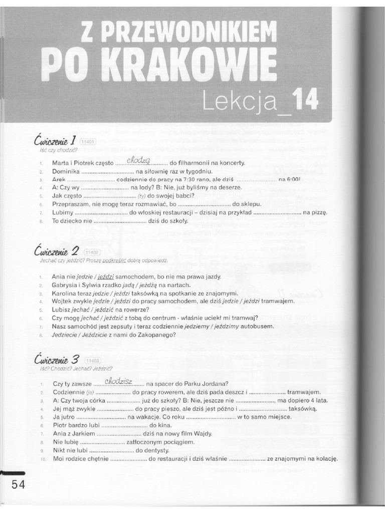 Ćwiczenia (L 14) | PDF
