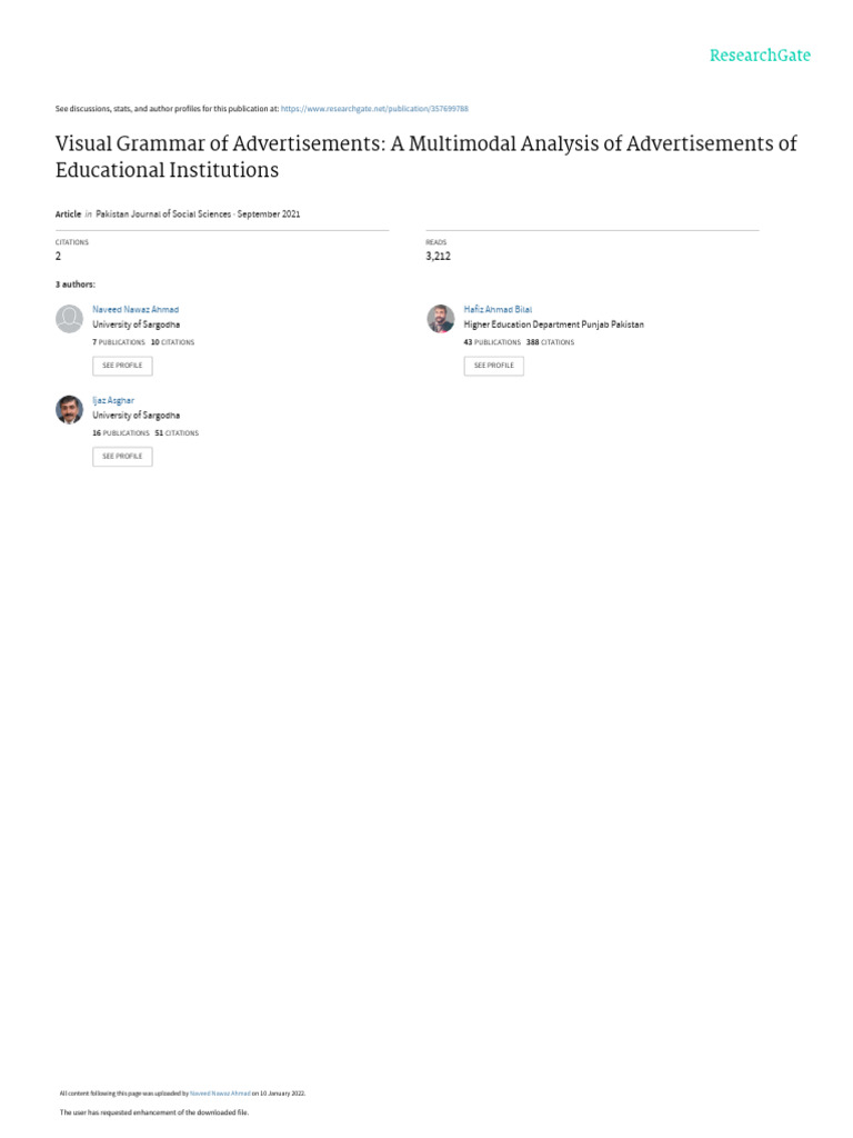 Visual Grammar of Ad - 61dbc8e76dffd | PDF | Advertising | Human ...