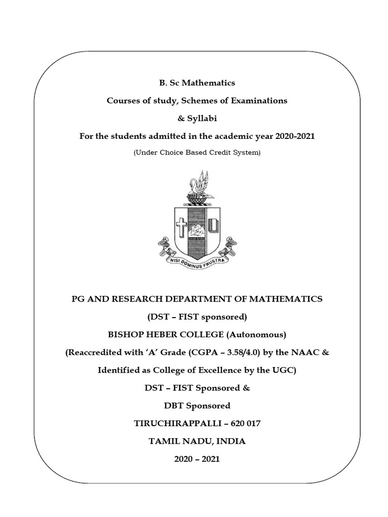 UG Maths2020-2021 | PDF | Trigonometric Functions | Mathematics