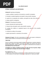 IA2 Physics Experiment Sample Response | PDF | Uncertainty | Experiment