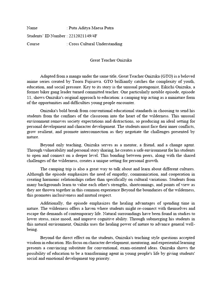 ESSAY CCU FINAL | PDF | Behavior Modification | Cognition