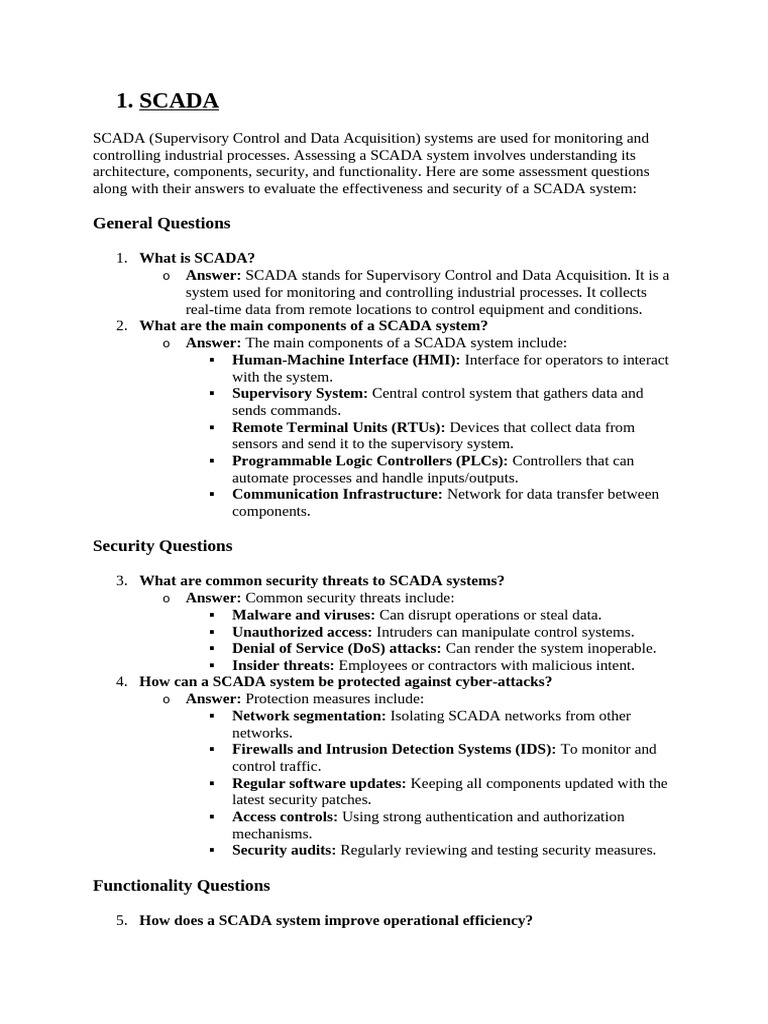 june assessment preparation | PDF | Scada | Computer Network