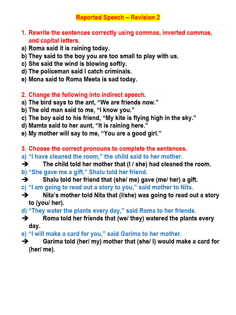 Reported Speech_2 (1) | PDF