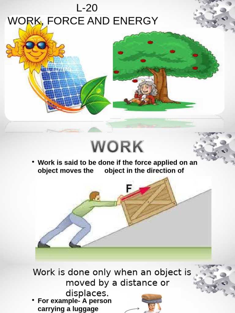 CH 20 Force, Work and Energy | PDF | Force | Fuels