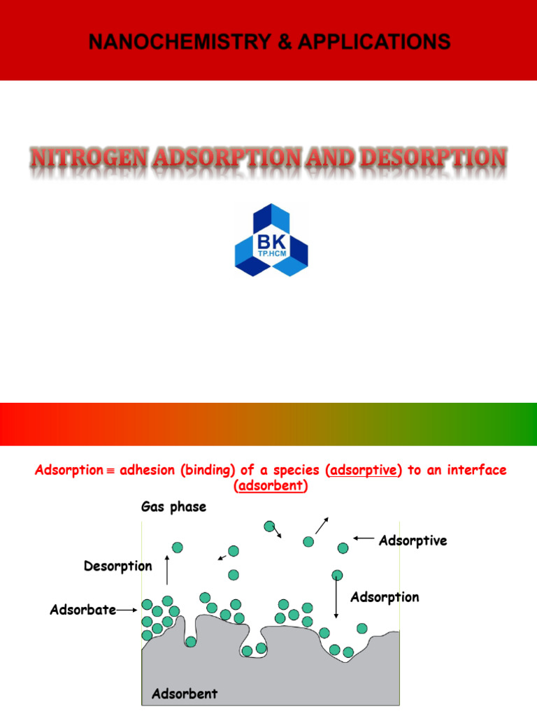 Nitrogen Adsorption in Nanochemistry | PDF | Adsorption | Condensed Matter Physics