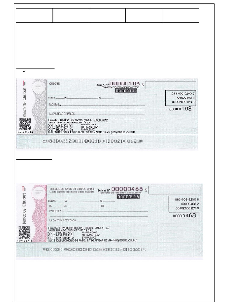 EL CHEQUES | PDF | Cheque | Bancos