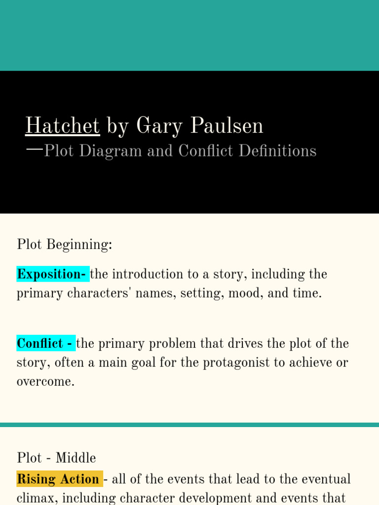 Conflict and Plot Analysis of Hatchet | PDF | Plot (Narrative)