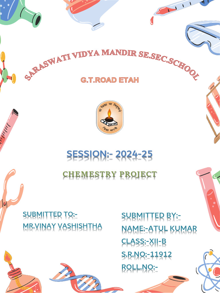 chemistry FRONT PAGE DESIGN | PDF