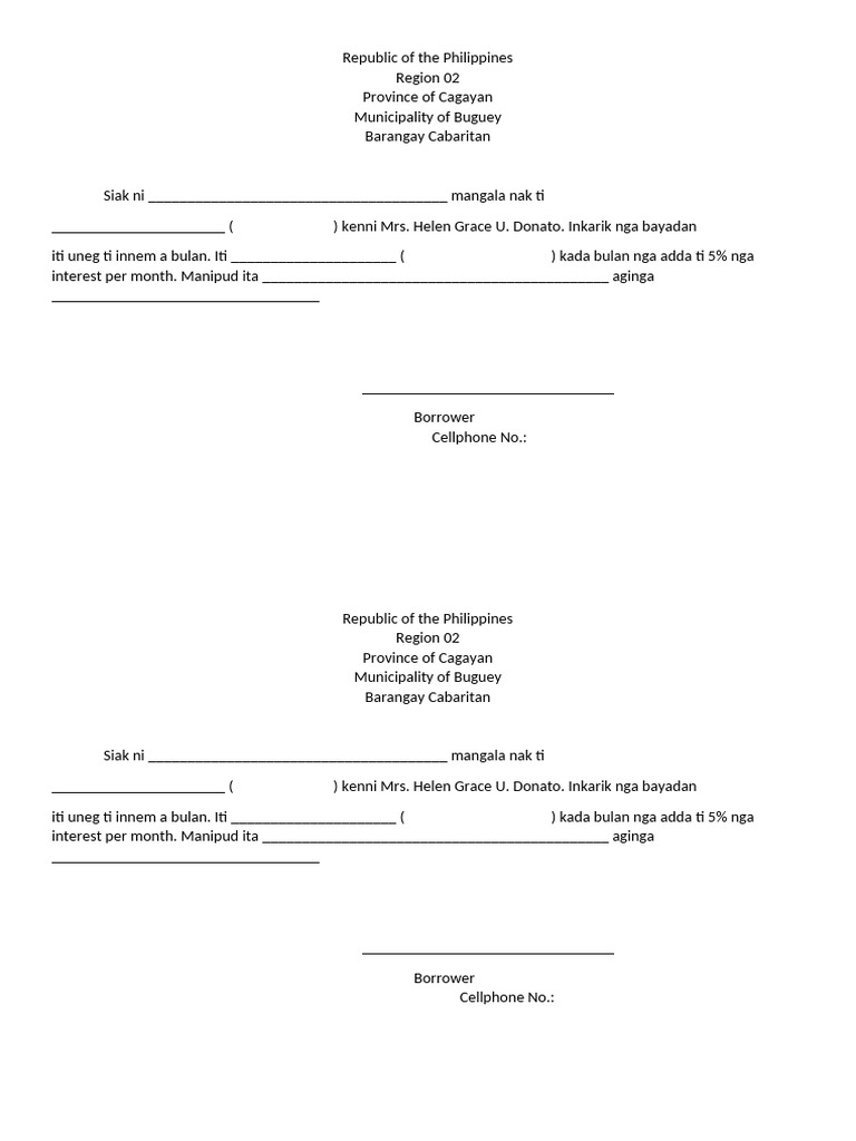 Borrower | PDF