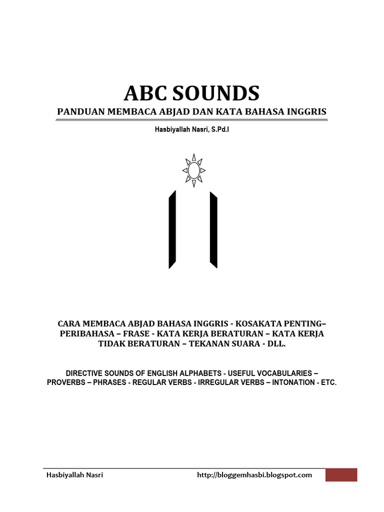 Buku Cara Membaca Abjad Dan Kata Bahasa Inggris REV | PDF